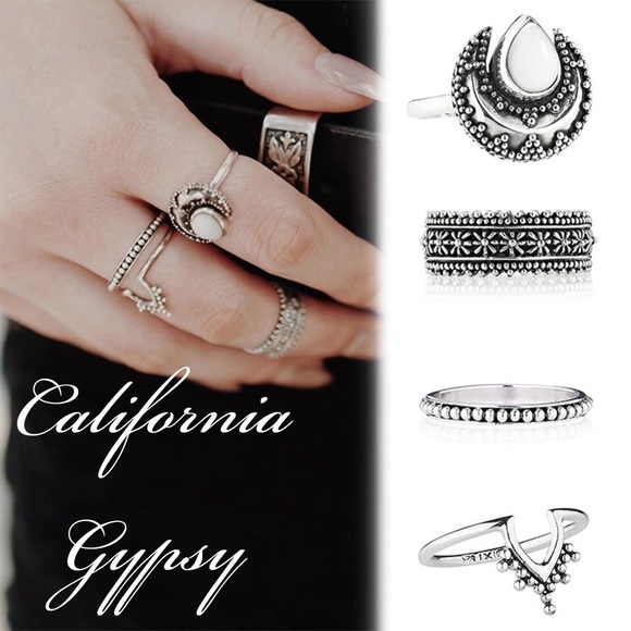 Jewelry | Boho 4 Piece Ring Set | Poshmark